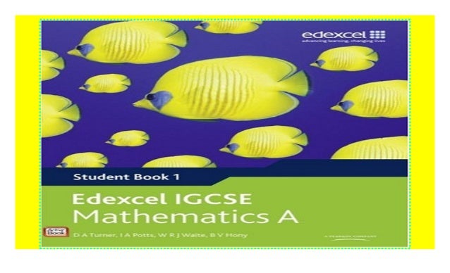 Edexcel IGCSE Mathematics A (Student Book 1) (Edexcel International ...