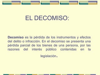La incautación y el decomiso en la investigación | PDF