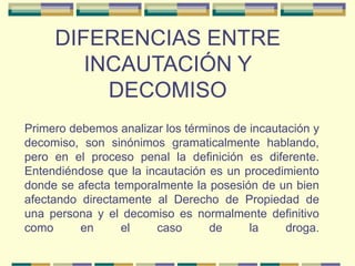 La incautación y el decomiso en la investigación | PDF