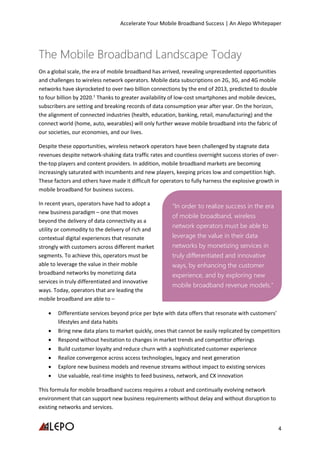 Accelerate Your Mobile Broadband Success Alepo Mobile BroadBand ...