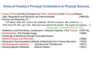 El genio de Faraday | PPT | Physics | Science