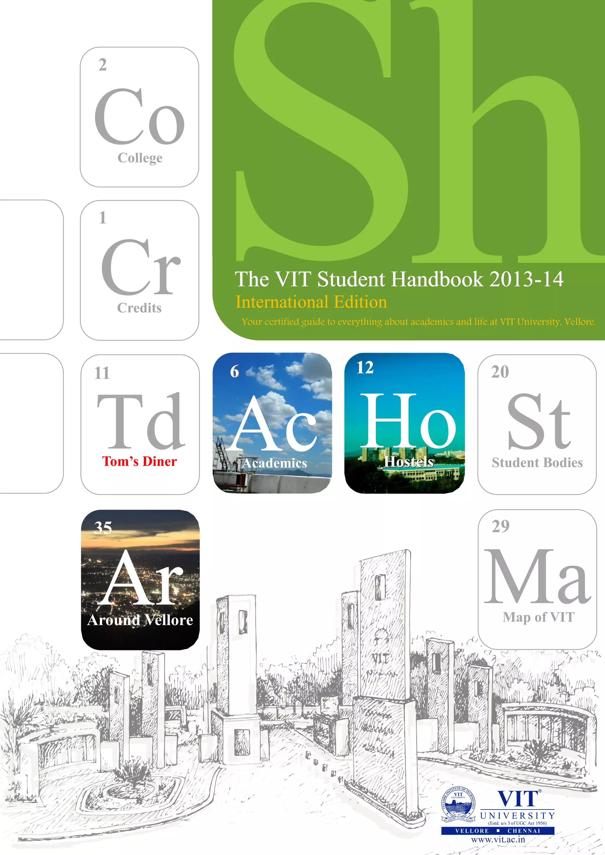 VIT Student handbook international Edition 13-14 | PDF