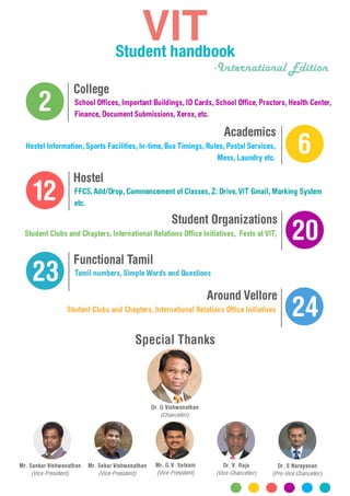 VIT Student handbook international Edition 13-14 | PDF