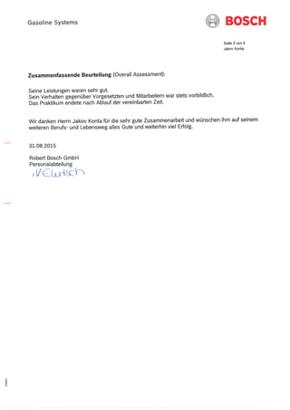 Bosch-certificate | PDF