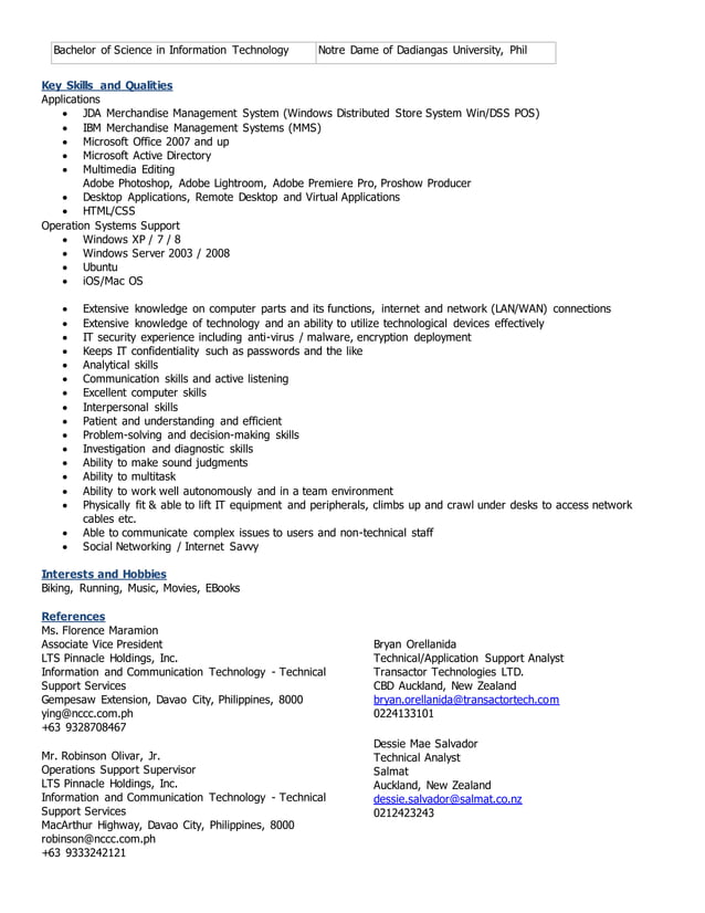 Jessa Kris Mahusay CV | PDF
