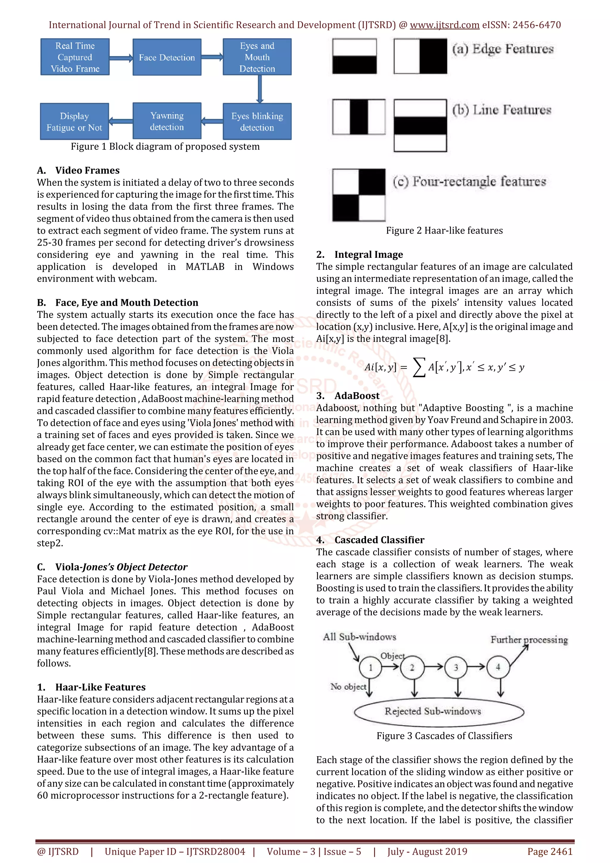 Real Time Eye Blinking and Yawning Detection | PDF