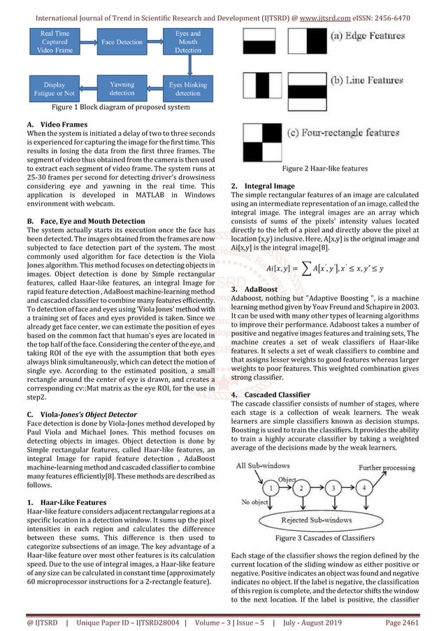 Real Time Eye Blinking and Yawning Detection | PDF