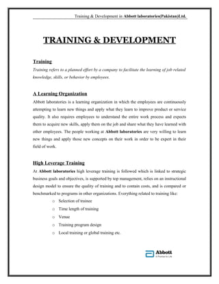 47613548 hr-report-abbott | DOC | Human Resources | Business