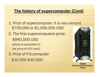 super computer presentation for cmputer science students | PDF