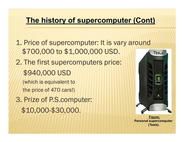 super computer presentation for cmputer science students | PDF