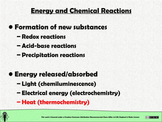 Chemical Reactions: Thermochemistry | PPT