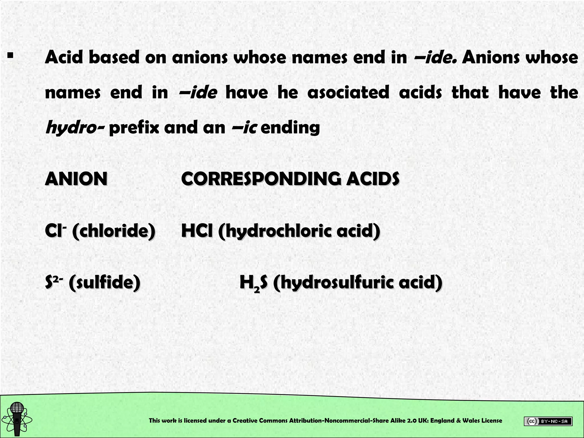 Chemical Structure: Chemical Nomenclature. Inorganic Compounds | PPT