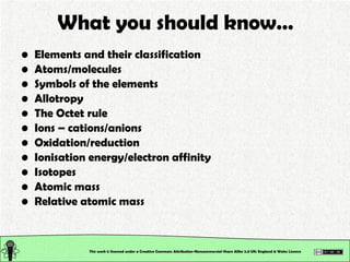 Chemical Structure: Structure of Matter. Elements, Ions & Isotopes ...