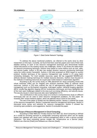 A Literature Survey on Resource Management Techniques, Issues and Challenges in Cloud Computing ...