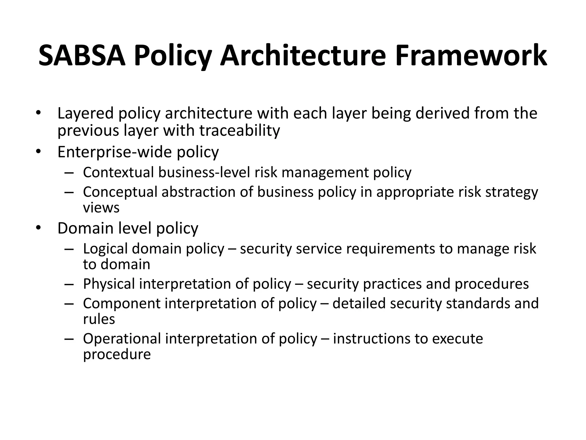 SABSA Implementation(Part II)_ver1-0 | PPTX