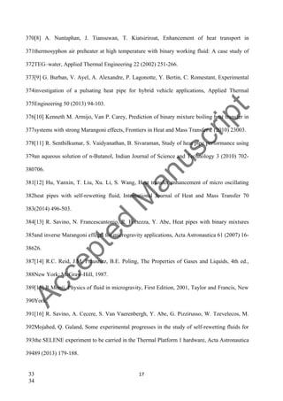 Heat transfer and Marangoni flow in a circular heat pipe using self ...