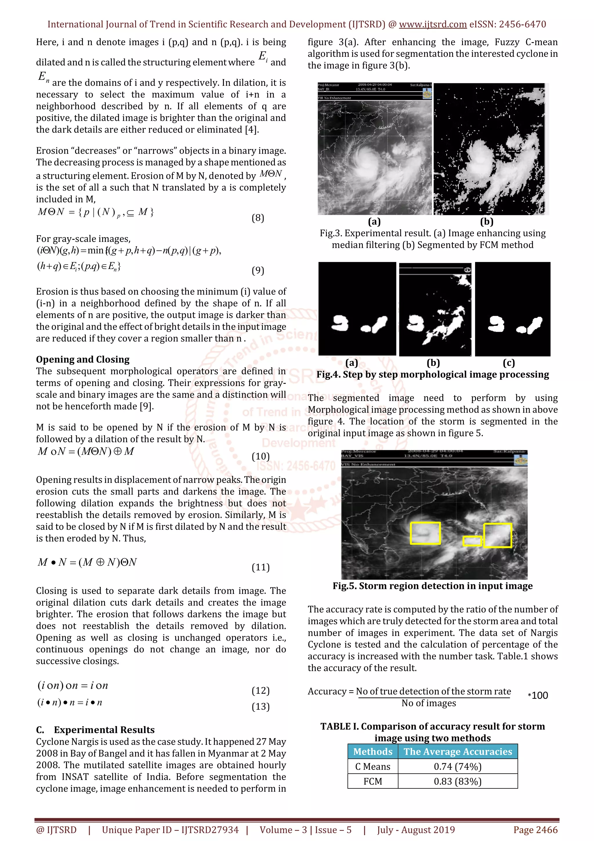 Tropical Cyclone Determination using Infrared Satellite Image | PDF