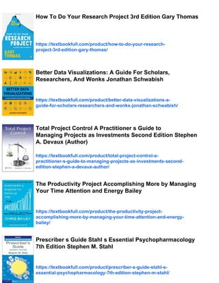 Doing Your Research Project: A Guide For First-Time Researchers 7th ...