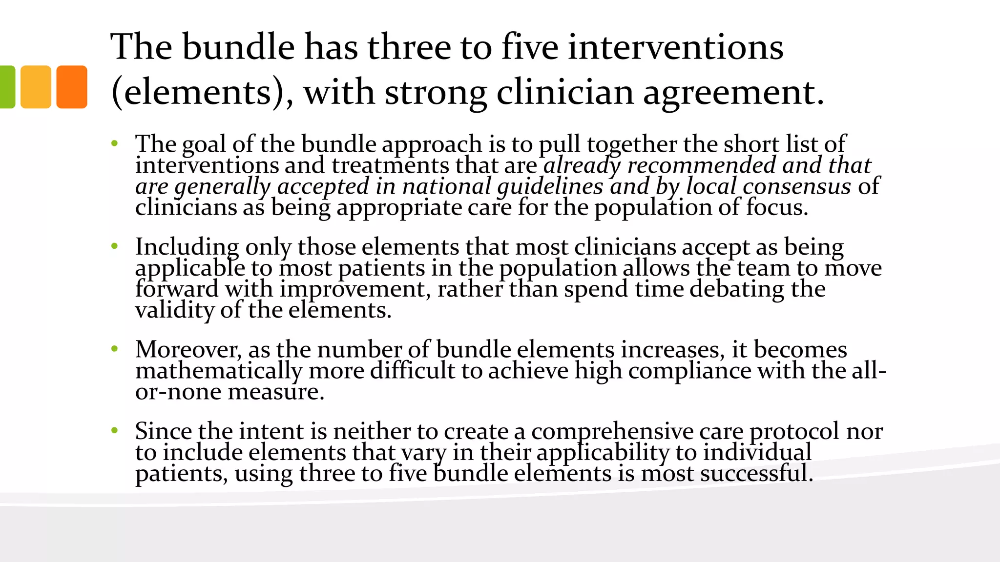 Using Care Bundles | PPTX