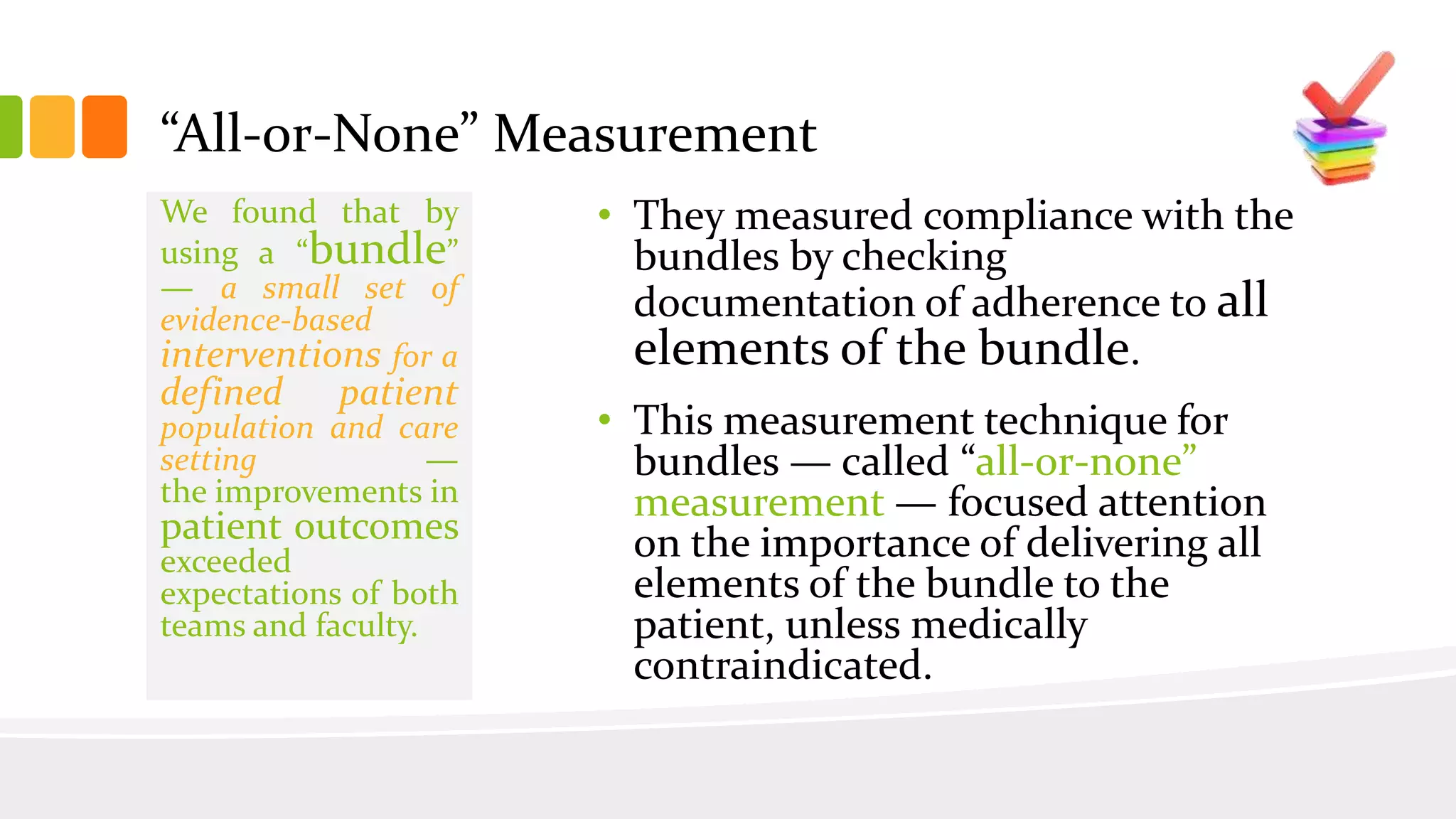Using Care Bundles | PPTX