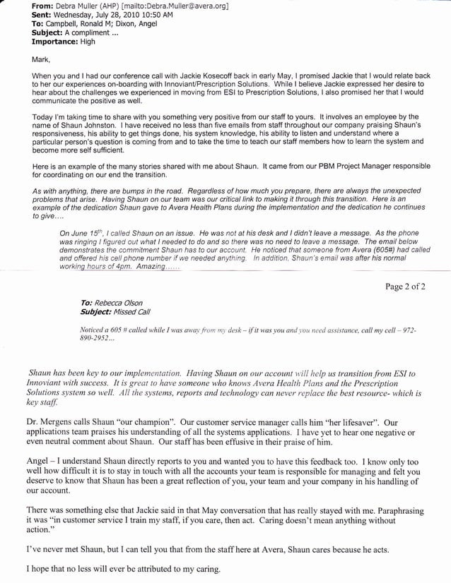 Emailing Client Commendation - 2010(1) | PDF