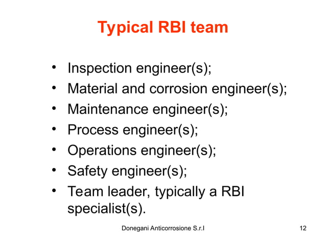 47801121223 - RBI Methodology - Risk Based Inspection | PPT
