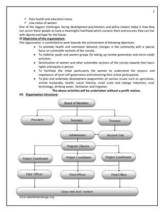 Adarsh Org.profile 2016 | DOCX | Non-Profit Organizations | Industries