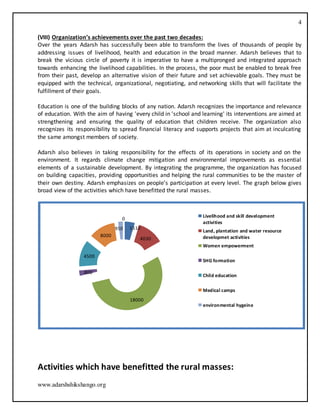 Adarsh Org.profile 2016 | DOCX | Non-Profit Organizations | Industries