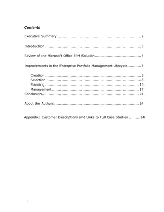 Microsoft Office Enterprise Project Management | PDF