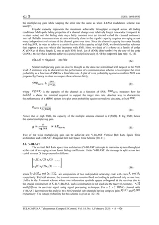 MIMO channels: optimizing throughput and reducing outage by increasing multiplexing gain | PDF