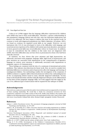 Bignell_&_Cain_(2007) | PDF | Brain and Nervous System Disorders ...