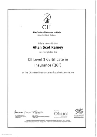CII Certificate | PDF