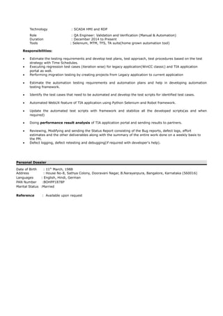Abhishek Resume QA | DOC