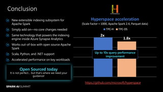 Hyperspace: An Indexing Subsystem for Apache Spark | PPT