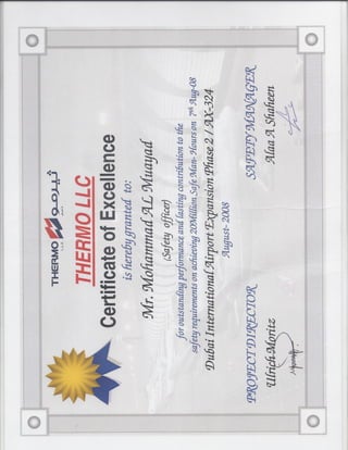 Mohammad Certificate | PDF