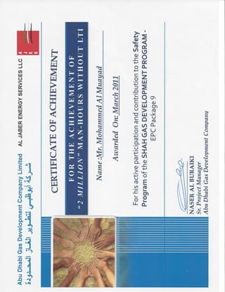 Mohammad Certificate | PDF