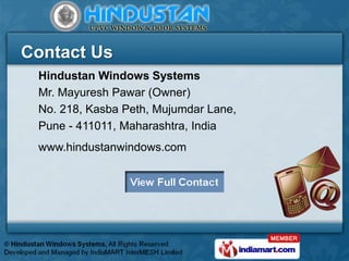 UPVC Doors & UPVC Windows by Hindustan Windows Systems, Pune | PPSX