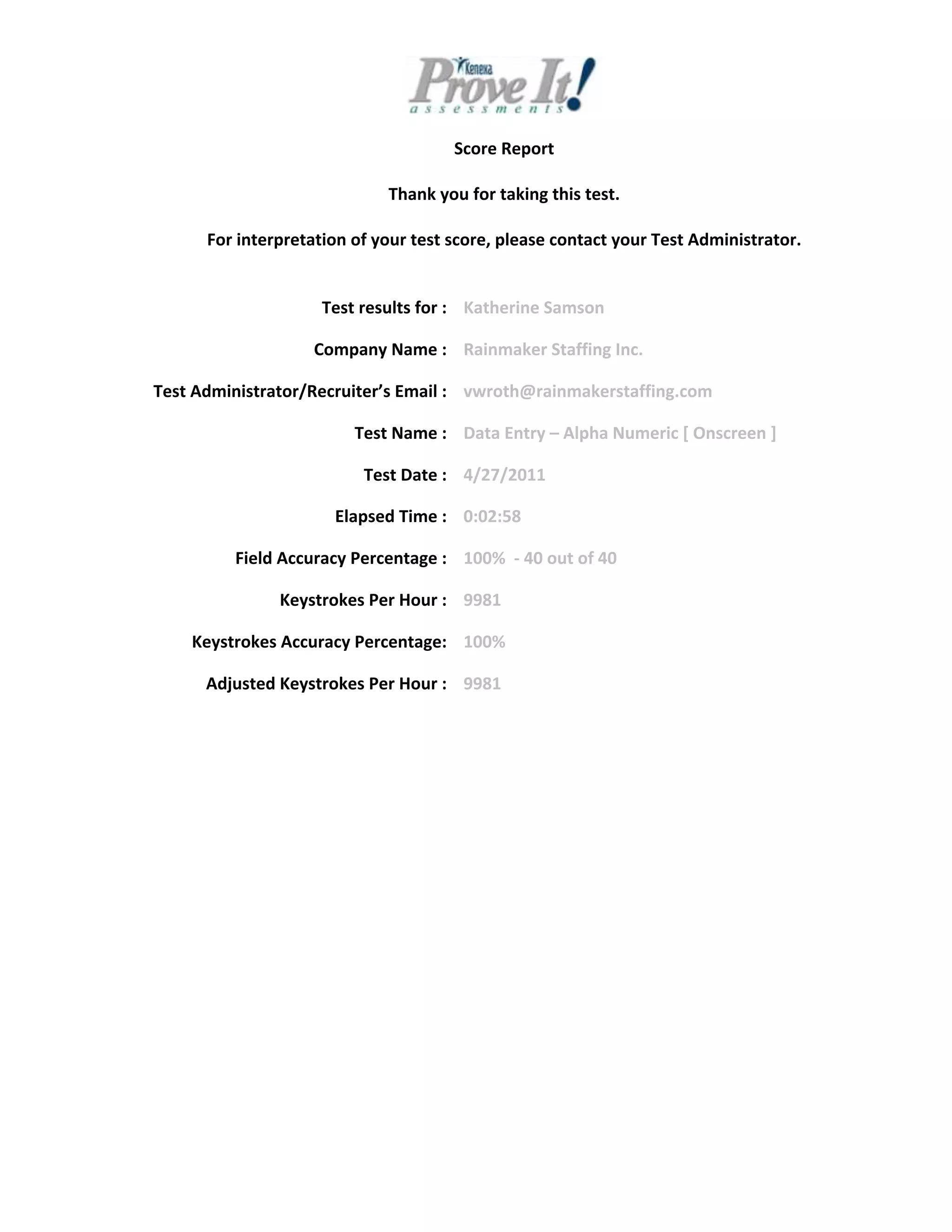 Skills Assessment | PDF | Careers