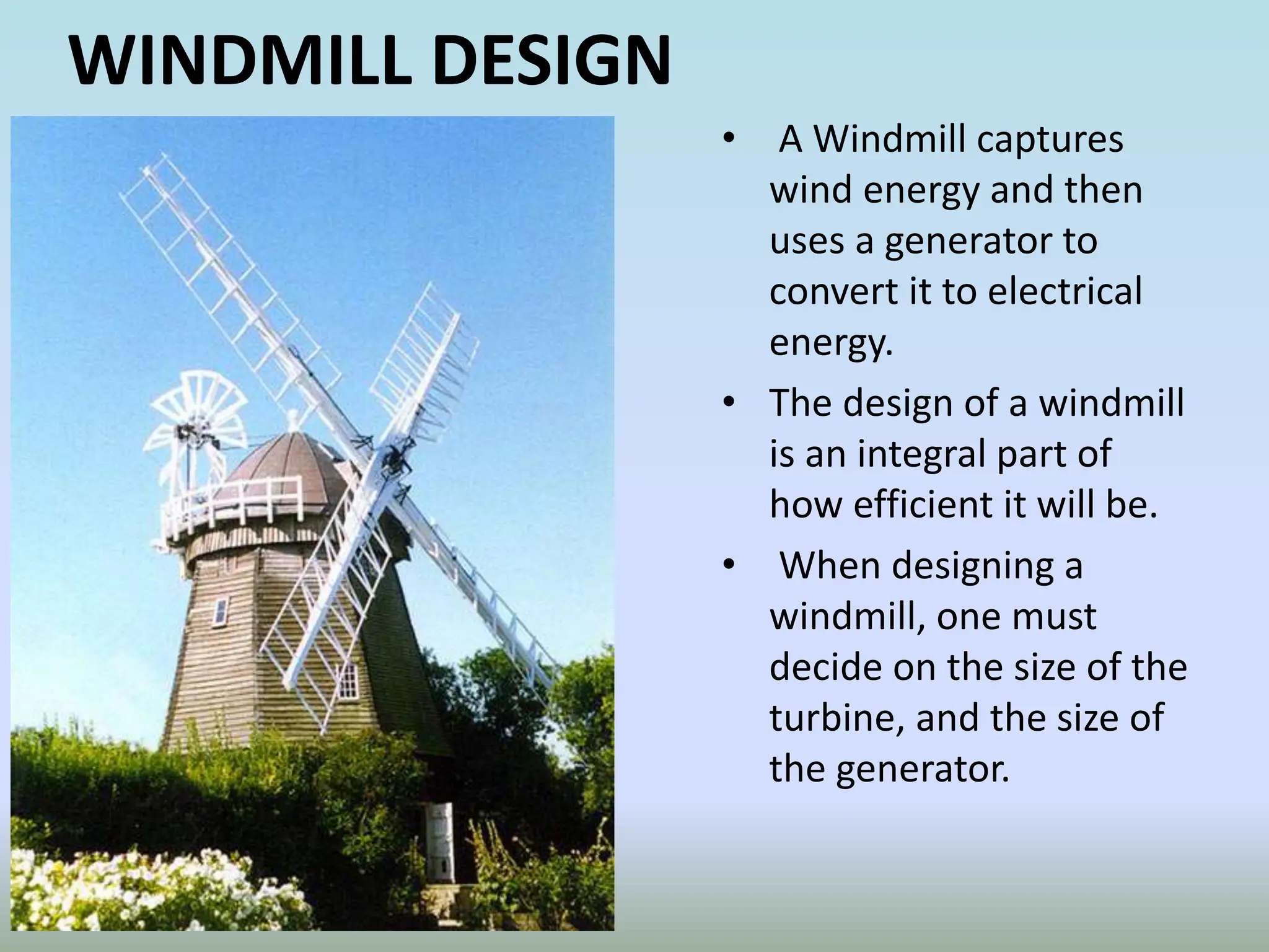 wind turbine detailed presentation .ppt