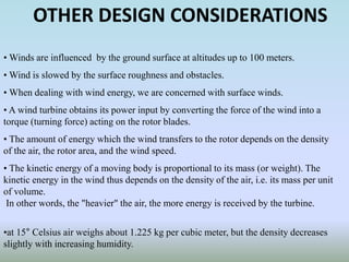 wind turbine detailed presentation .ppt