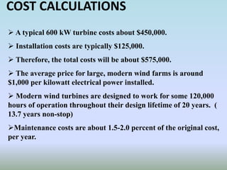 wind turbine detailed presentation .ppt