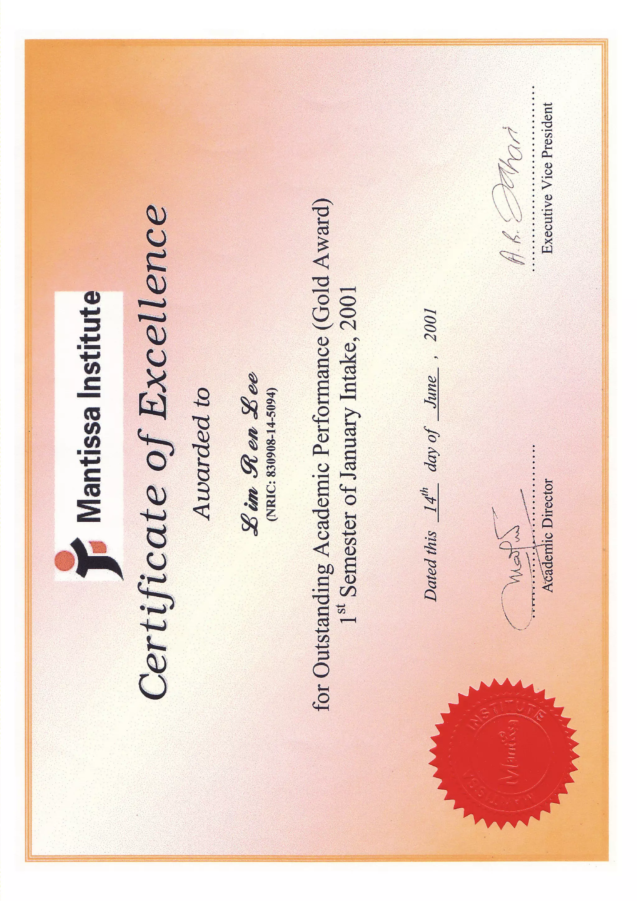 Lim Ren Lee_ICT BIS Diploma | PDF