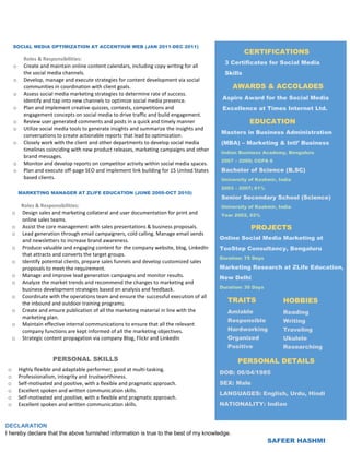 Safeer_Resume_2017 | PDF