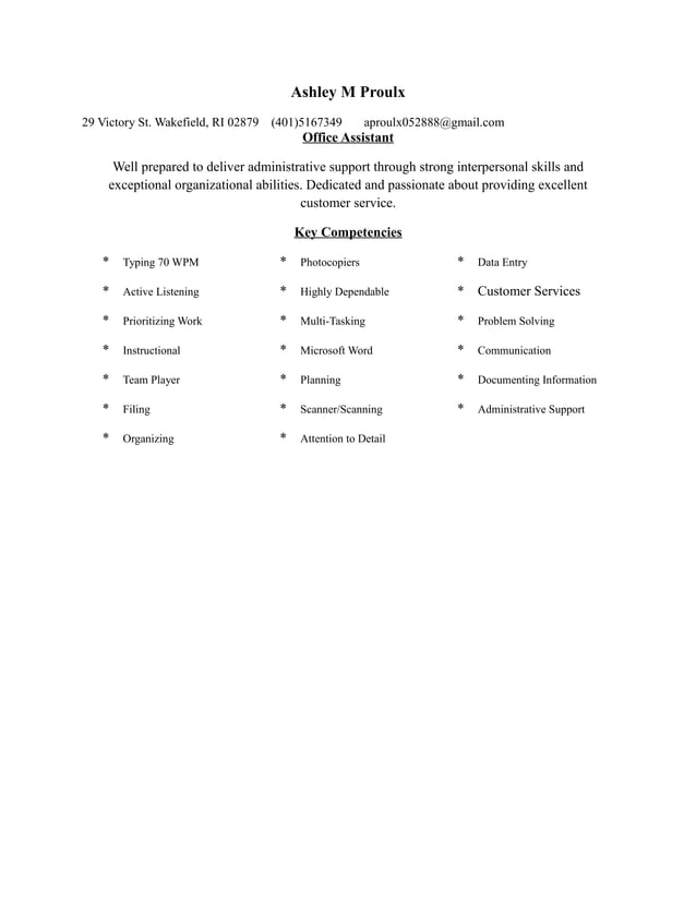 Ashley's Resume | PDF