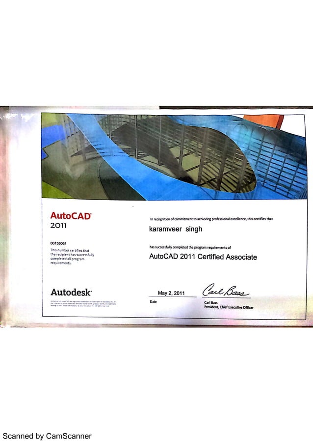 AutoCAD Certificate | PDF