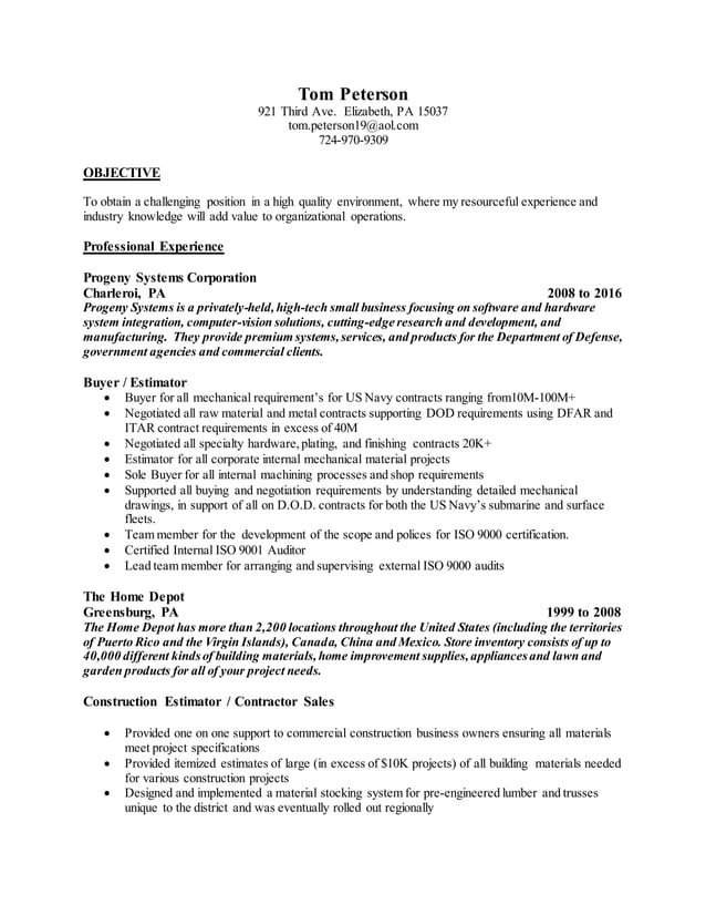 tom Resume | PDF