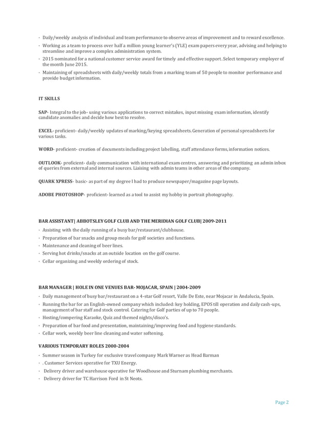 Daniel Harris CV | PDF