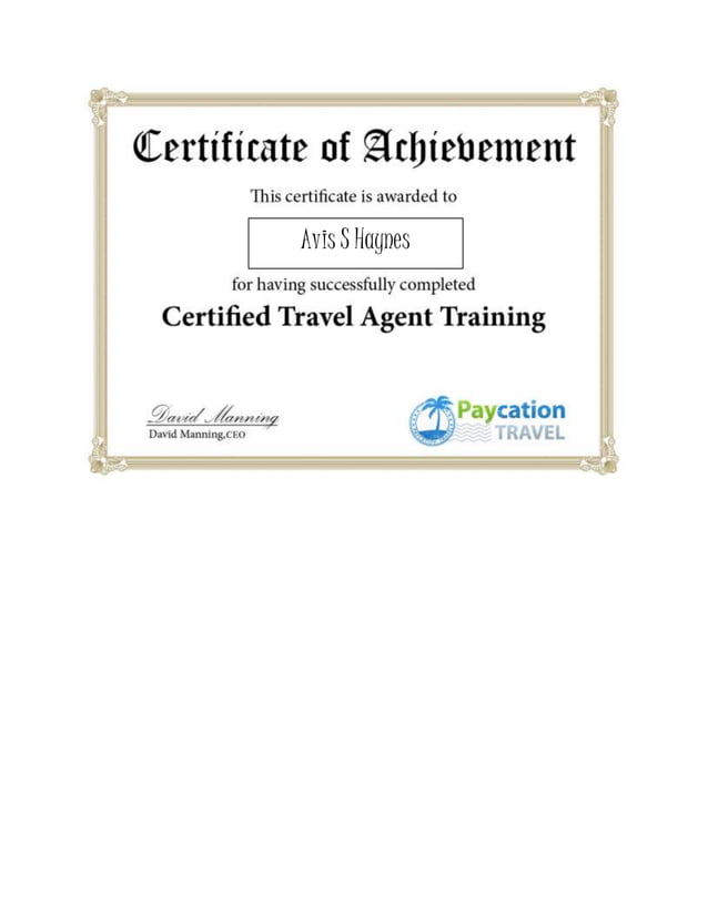 CTA Certification | DOCX