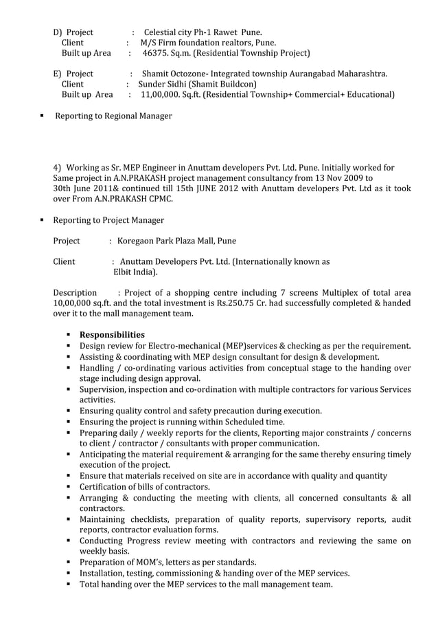 Killedar Resume | DOC