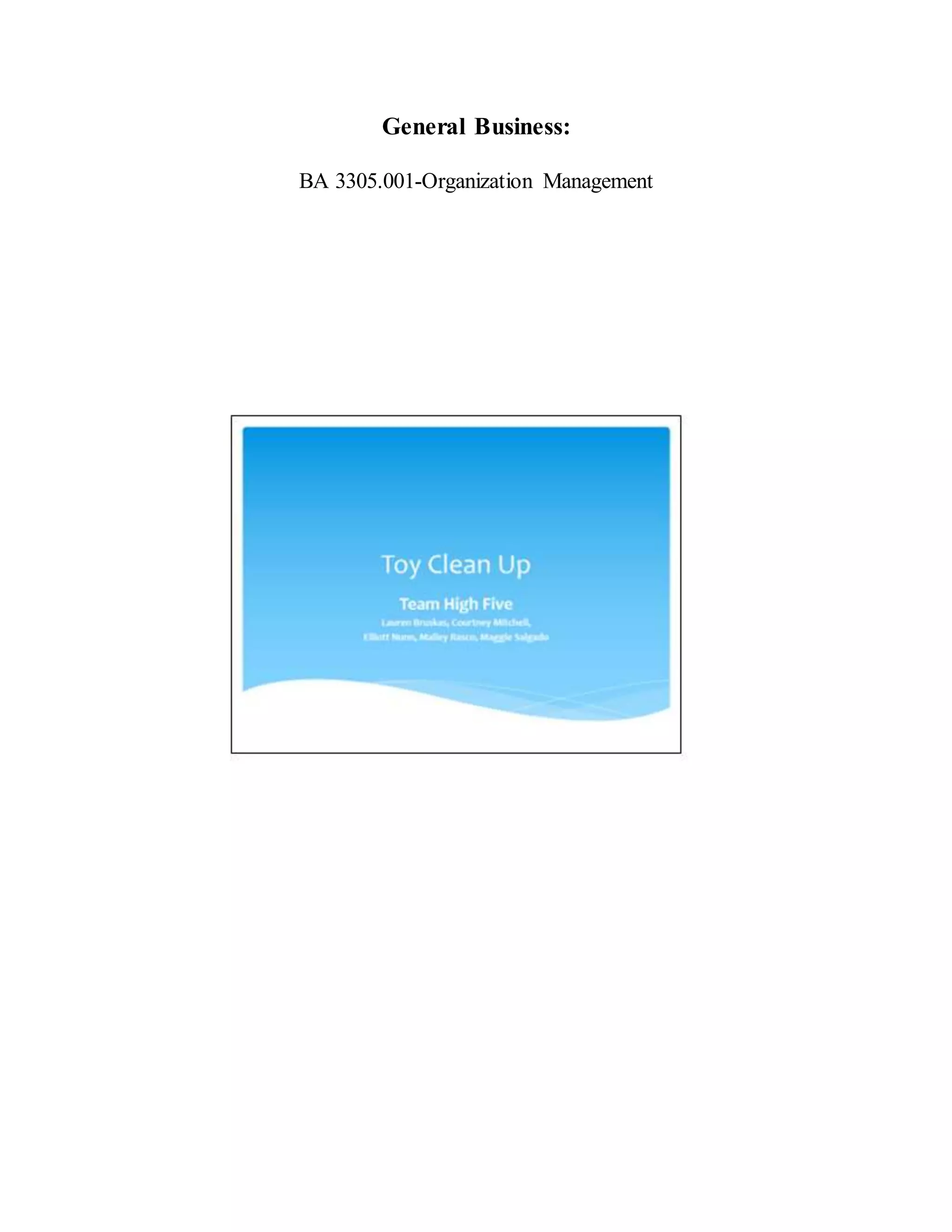 Organization Management with speaker notes | DOCX